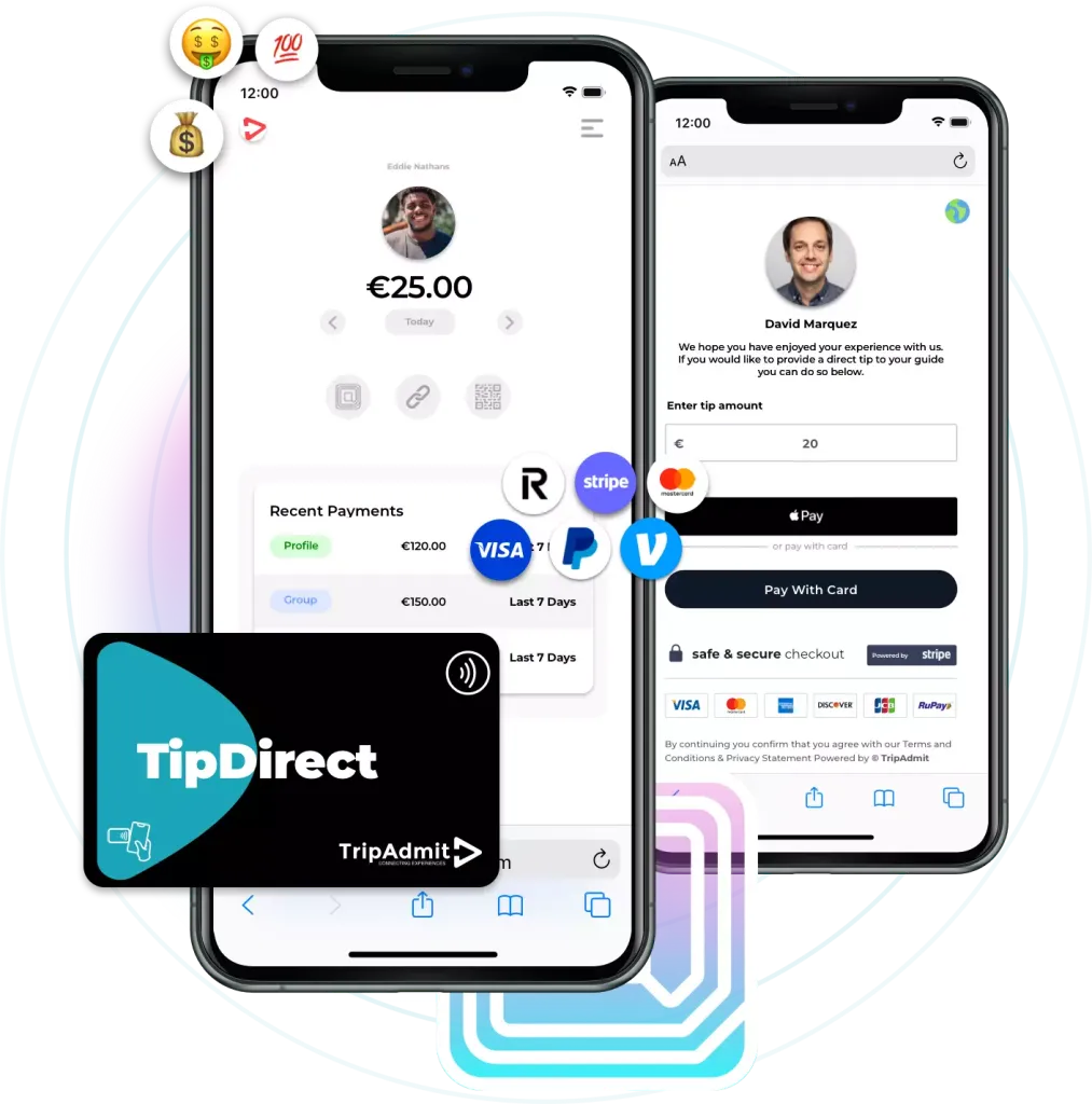 Digital Tipping and Review Collection Software for Tours & Activities - TripAdmit